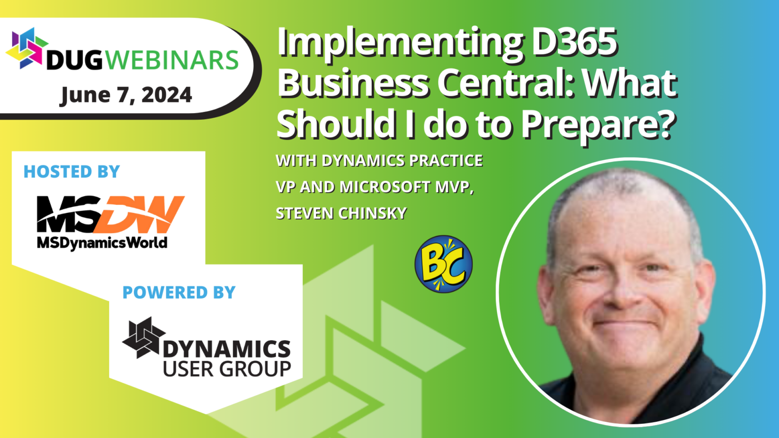 DUG Webinar: Implementing D365 Business Central - What should I do to ...