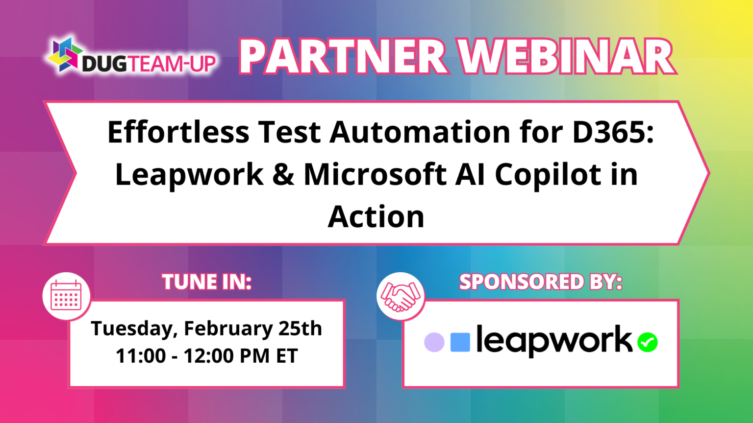 Team-Up Partner Showcase - Effortless Test Automation for D365 ...