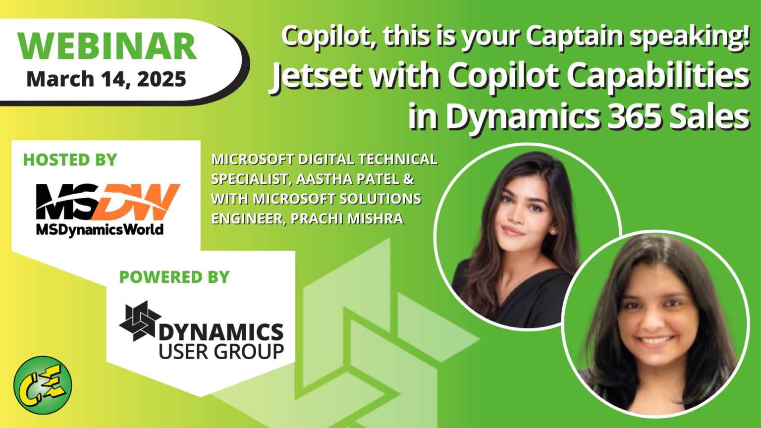 DUG Webinar: Copilot, this is your Captain speaking! Jetset with ...